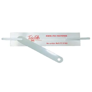 Tidy Files Kwik-Fix Metal Self Adhesive Clip White - Pack 10