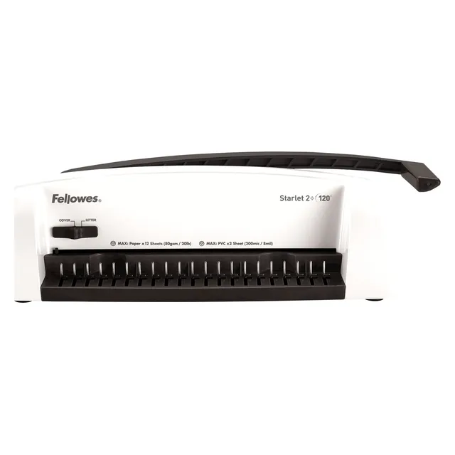 Fellowes Starlet 2+ Comb Binding Machine - Punch 12 Sheets - Bind 120 ...