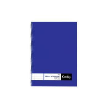 Croxley A4 Notebook Side Bound Feint Margin 100 Page JD377