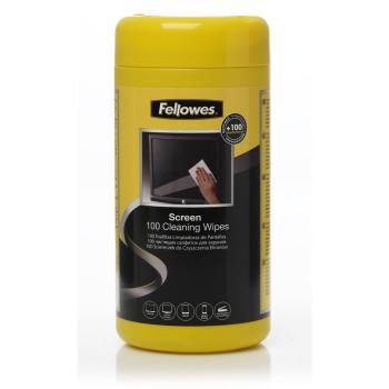 Fellowes 100 Screen Cleaning Wipes Tub