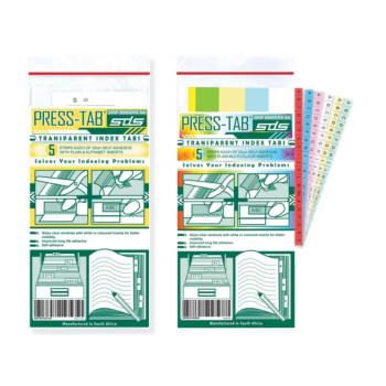 Filing Tabs / Index Press Tabs | Penfile.co.za