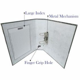 Penfile A4 Lever Arch File Board 80mm Black