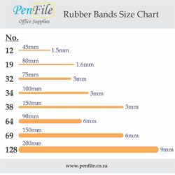 Treeline No 38 Rubber Bands 150 x 3mm 100g