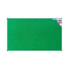 Parrot Bulletin Board Ribbed Aluminium Frame 2000x1200mm Palm Green