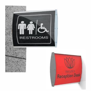 Double Sided Wall Mounted Sign Frames | Penfile.co.za