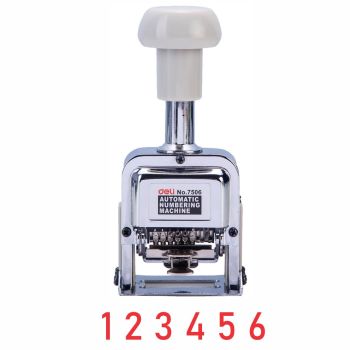 Deli 7506 Automatic Numbering Stamp 6 Digit