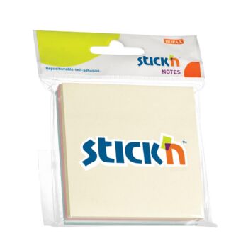 Stick'n Notes 76 x 76mm Pastel Assorted 3 Pads