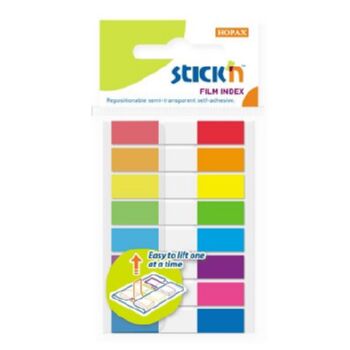 Stick'n Film Index Tabs 45 x 8mm Neon Assorted 8 Pads