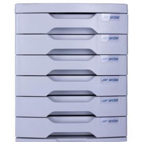 SDS 6 Desk Drawer Filing System Egg Shell