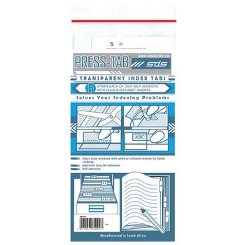Filing Tabs / Index Press Tabs | Penfile.co.za
