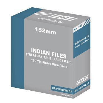 SDS Treasury Tags Indian Filing Laces 152mm 100s