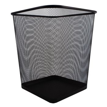 SDS Wire Mesh Square Waste Bin 15L Black