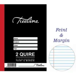 Treeline A4 Counter Book 2 Quire Feint & Margin 192 Page - Penfile ...