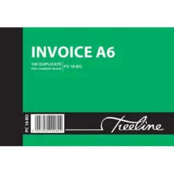 Treeline A6 Duplicate Carbon Book Invoice 100 Page - Penfile Office ...