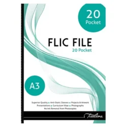 Treeline A3 Flic File 20 Pocket - Penfile Office Supplies - Stationery ...