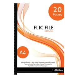 Treeline A4 Flic File 20 Pocket - Penfile Office Supplies - Stationery ...
