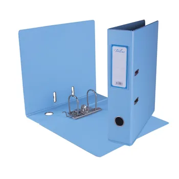 Treeline A4 Lever Arch File PVC 70mm Sky Blue