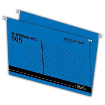 Treeline Foolscap Suspension Files Blue Box 25