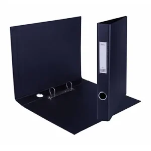 Treeline A4 2D Ringbinder PVC 25mm Black