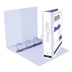 Treeline A4 Design-A-File 4D Ringbinder PVC 50mm White - Penfile Office ...