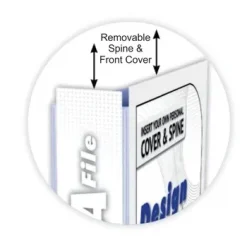 Treeline A4 Design-A-File PVC Mini Lever Arch File 40mm Blue - Penfile ...