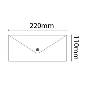Treeline DL Carry Folder PVC 180 Micron Blue