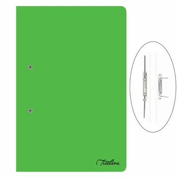 Treeline Foolscap Accessible Files Deep Tint 4 Pack 320gsm Electric Green