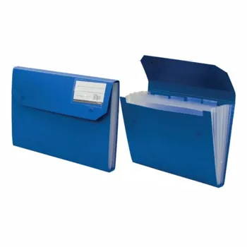 Treeline Expanding File PVC 6 Division Blue