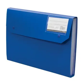 Treeline Expanding File PVC 6 Division Blue