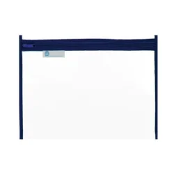 Treeline A4 PVC Book Bag with Zip Blue - Penfile Office Supplies ...