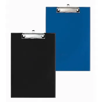Treeline A4 PVC Single Side Clipboard Black
