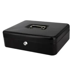 Treeline Cash Box Metal 12 Inch 300mm Black - Penfile Office Supplies ...