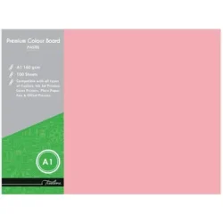 Treeline A1 Pastel Project Board 160gsm Pink 100s - Penfile Office ...