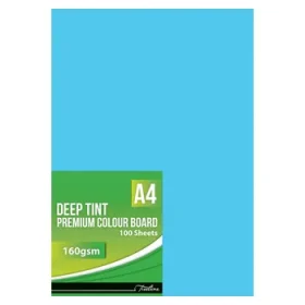 Treeline A4 Deep Tint Project Board 160gsm Turquoise 100s - Penfile ...