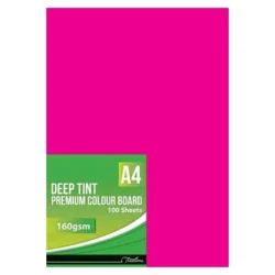 Treeline A4 Deep Tint Project Board 160gsm Pink 100s - Penfile Office ...