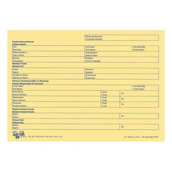 Tidy Files A5 Pre-Printed Medical File Cream - Pack 25