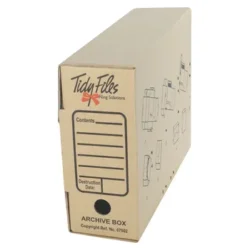 Tidy Files Folio Archive Box Kraft - Pack 5 - Penfile Office Supplies ...