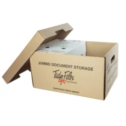 Tidy Files A4 Jumbo Document Storage Box Kraft - Penfile.co.za