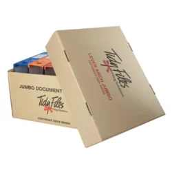 Tidy Files A4 Lever Arch Jumbo Document Storage Box Kraft - Penfile ...