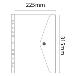 Treeline A4 Filing Carry Folder PVC 180 Micron Side Open Electric ...