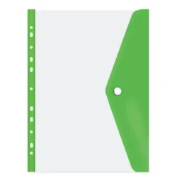 Treeline A4 Filing Carry Folder PVC 180 Micron Side Open Lime Green ...