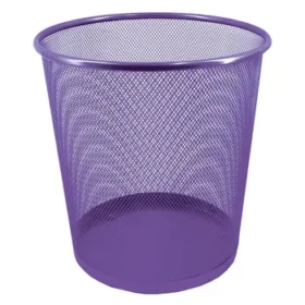 SDS Wire Mesh Round Waste Bin 12L Purple - Penfile Office Supplies ...