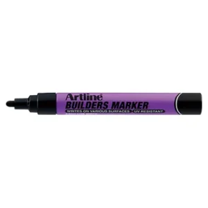 Artline Builders Marker 2.3mm Black - Box 12