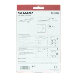 Sharp EL-2128V Personal Semi Desk 12 Digit Calculator - Penfile Office ...