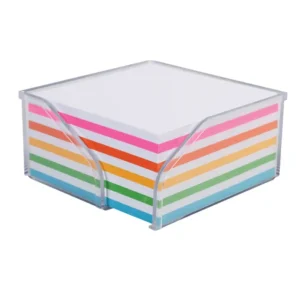 Bantex Half Memo Cube With 400 Sheets Rainbow Assorted