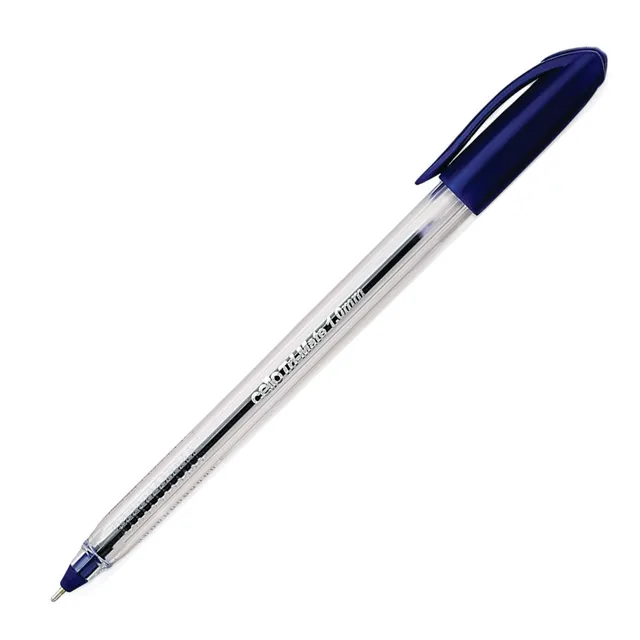 Bic Cello Tri-Mate Ballpoint Pen Medium 1.0mm Blue - Box 50