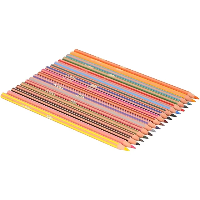 Bic Evolution Stripes Colour Pencil Crayons Wallet 24