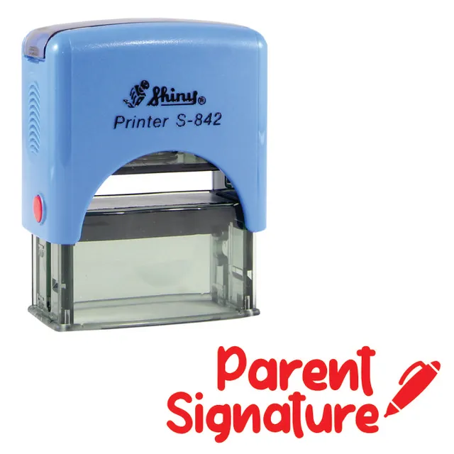 Shiny S842 Teacher Stamp 38 x 14mm - Parent Signature