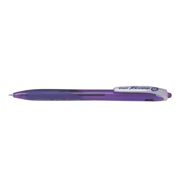 Pilot Rexgrip Retractable Ballpoint Pen Medium 1.0mm - Violet