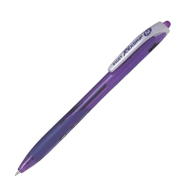 Pilot Rexgrip Retractable Ballpoint Pen Medium 1.0mm - Violet